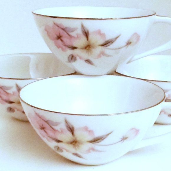 Sango | Dining | 6 Vintage Sango Dogwood Teacups Coffee Cups | Poshmark